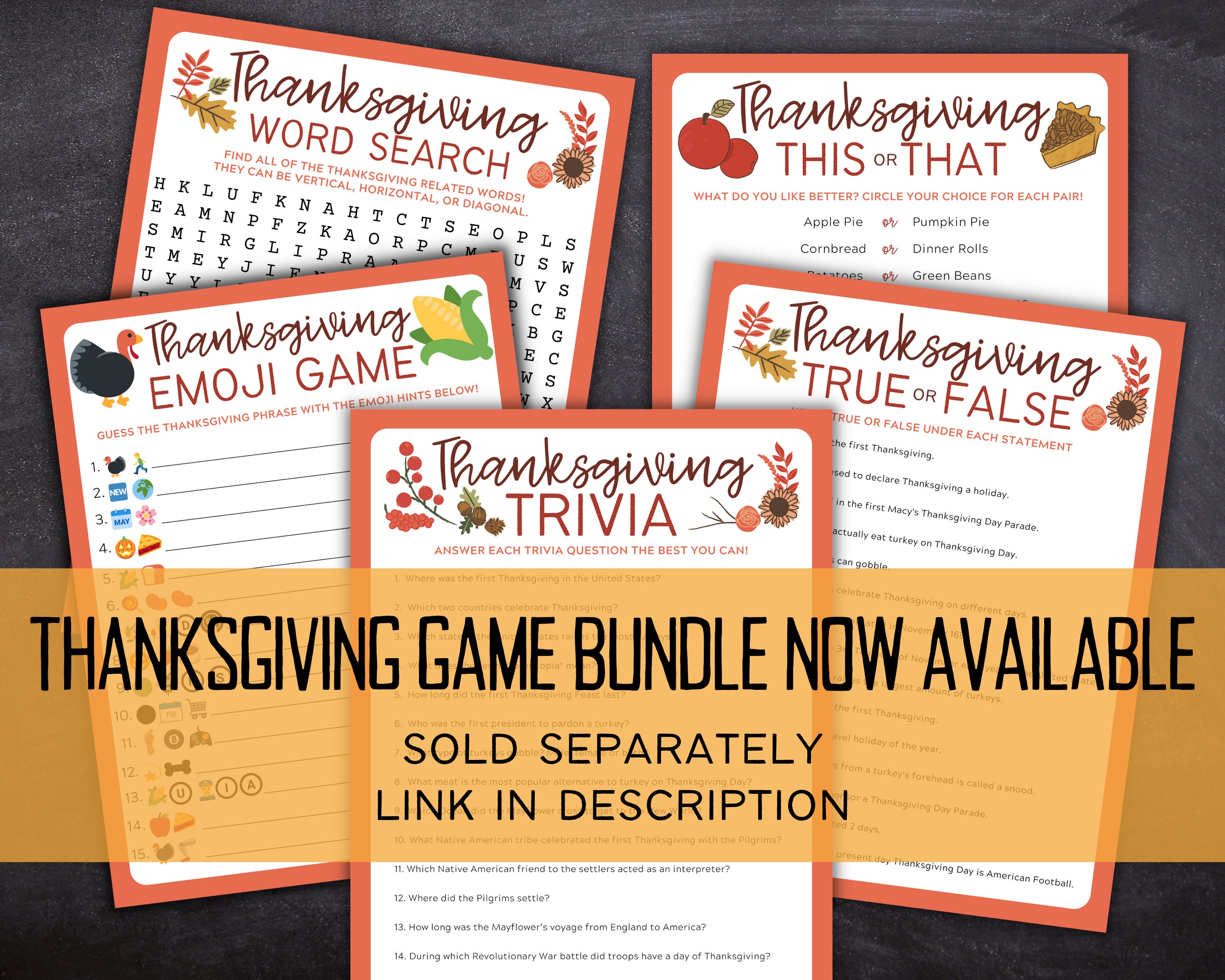 Thanksgiving BINGO Game for Kids and Adults Thanksgiving - Etsy