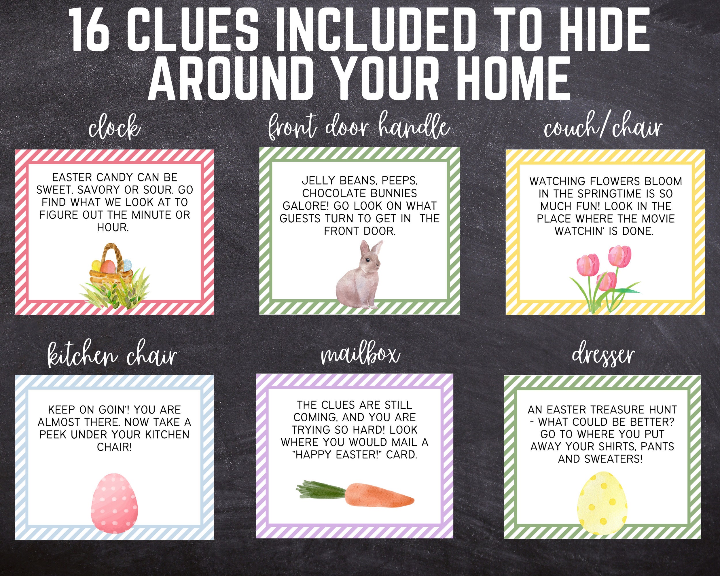 Easter Scavenger Hunt for Kids Instant Download PDF Easter - Etsy