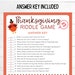 Thanksgiving Riddle Game Thanksgiving Printable Game Friendsgiving Game ...
