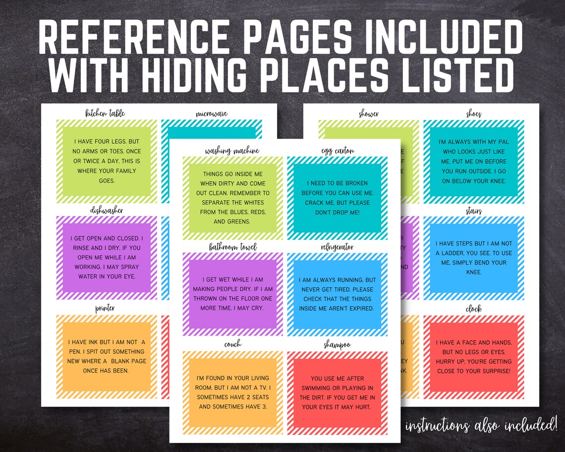 Indoor Teen Scavenger Hunt Teen and Tween Treasure Hunt - Etsy