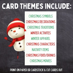 Christmas Taboo Game | Printable Christmas Game | Christmas Party Game ...