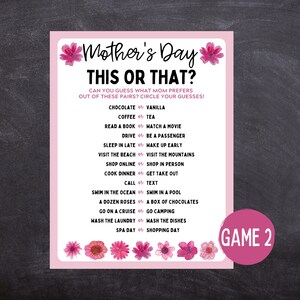 Mothers Day Printable Games | Mothers Day Games Bundle | Mothers Day ...