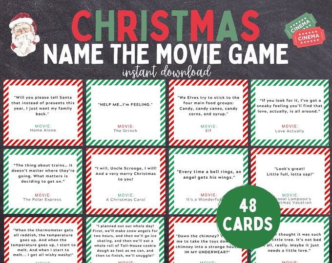 Christmas Match Me Fun Holiday Match Game Adult Christmas Party Game ...