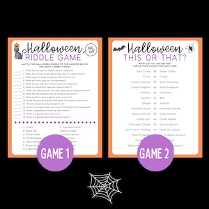 Halloween Printable 12 Game Bundle | Halloween Party Games | Halloween ...