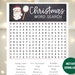 Christmas Word Search Christmas Game for Kids Printable | Etsy