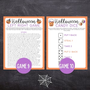 Halloween Printable 12 Game Bundle Halloween Party Games Halloween ...