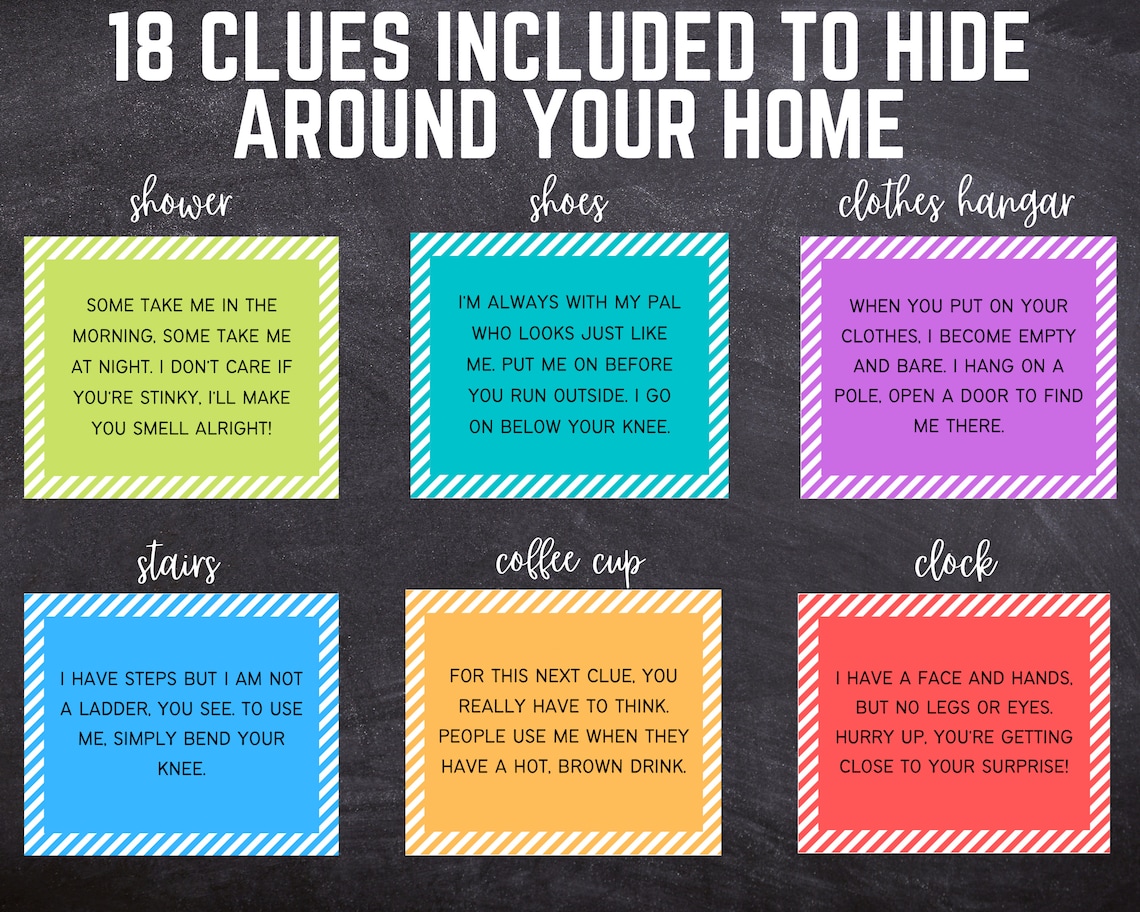 Indoor Teen Scavenger Hunt Teen and Tween Treasure Hunt - Etsy