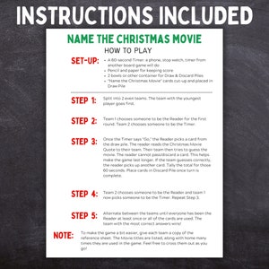 Name the Christmas Movie Game | Printable Christmas Game | Christmas ...