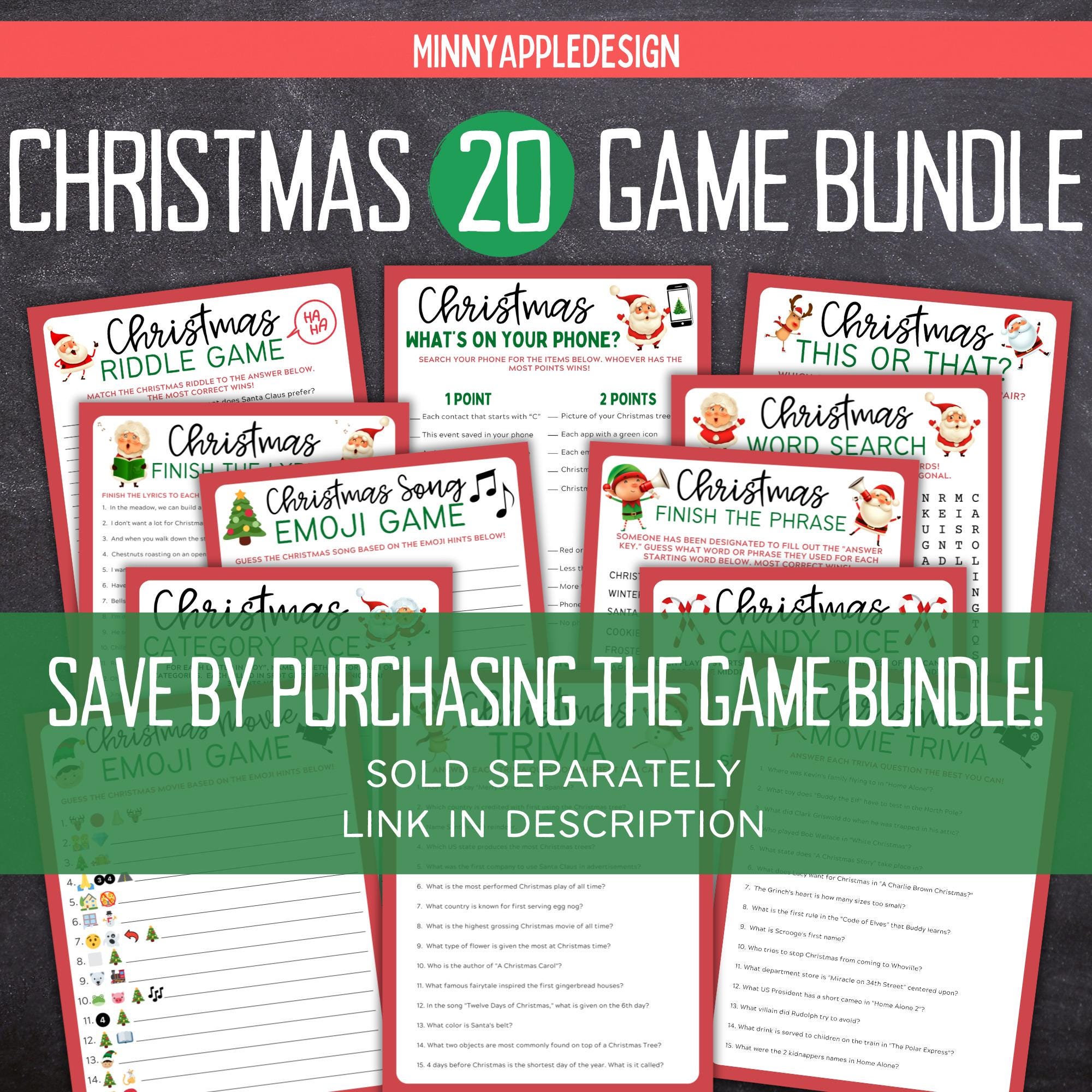 Christmas Category Race Printable Game | Christmas Party Game ...