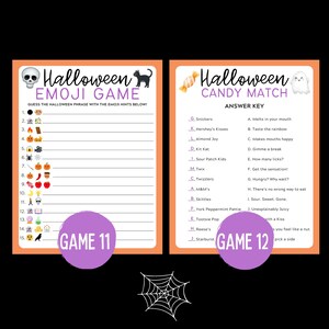 Halloween Printable 12 Game Bundle | Halloween Party Games | Halloween ...