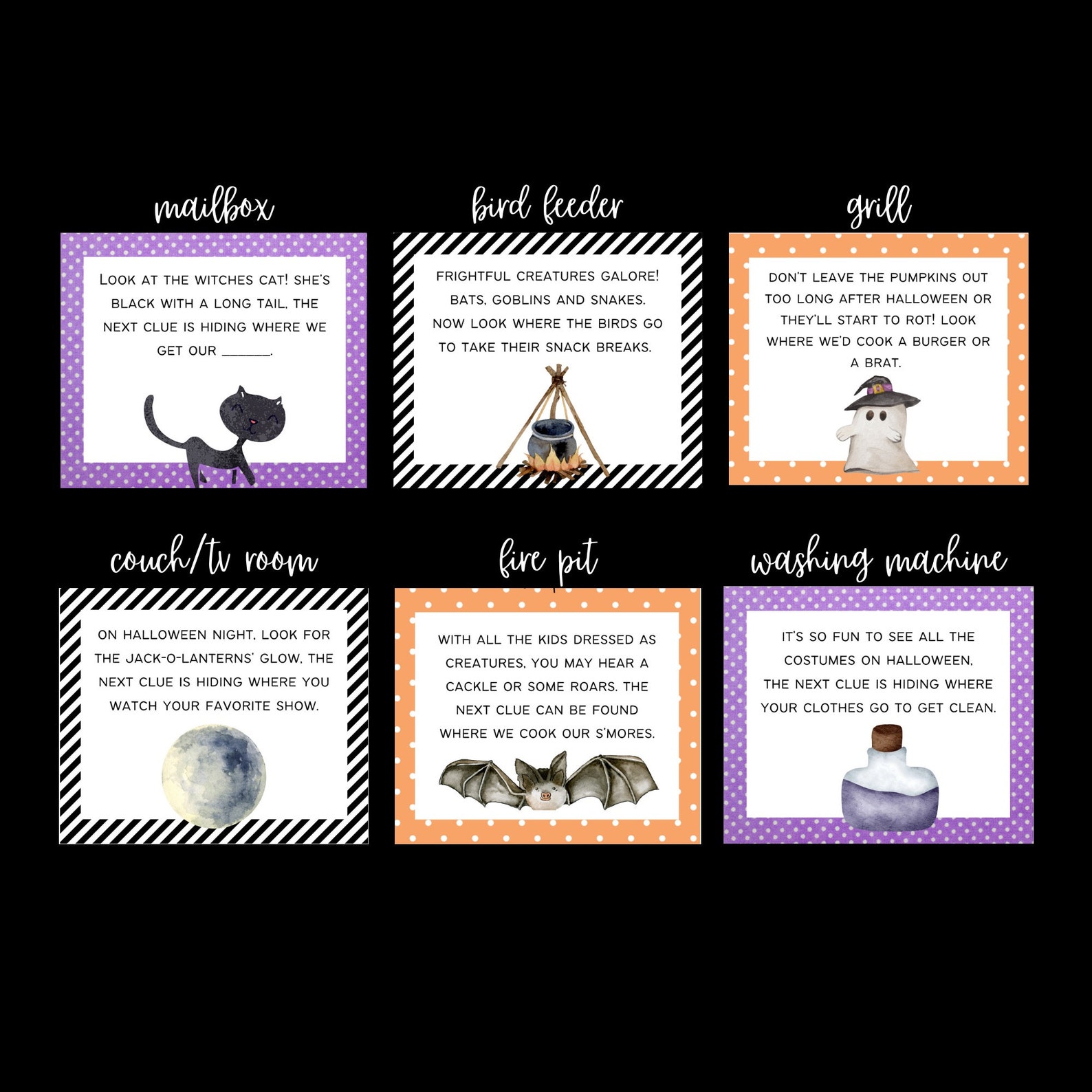 Halloween Scavenger Hunt for Kids | Indoor and Outdoor Treasure Hunt ...