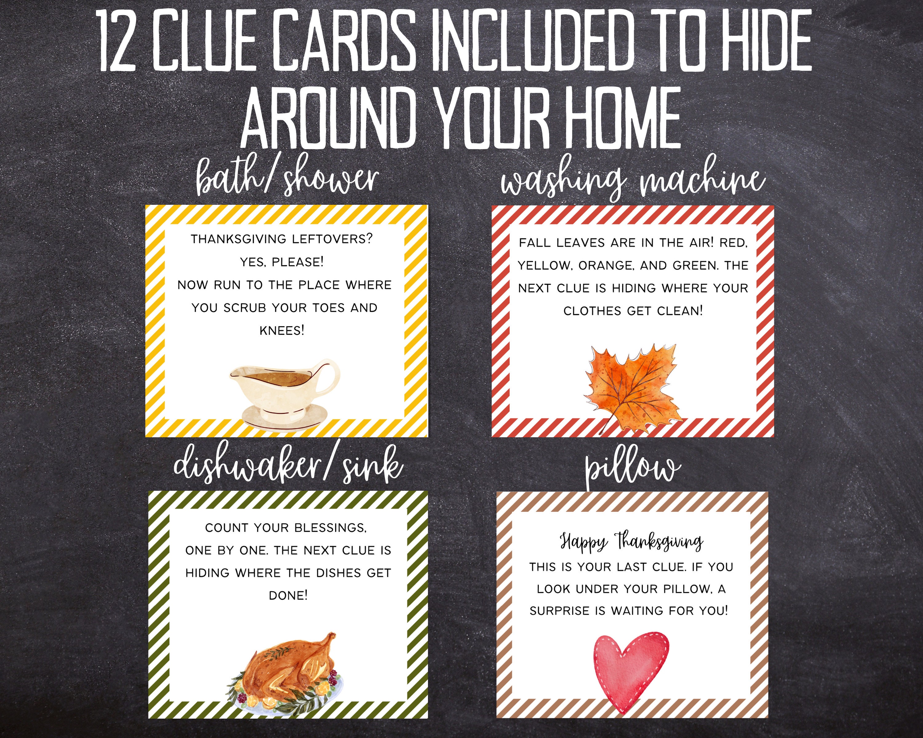 Thanksgiving Scavenger Hunt for Kids Instant Download PDF - Etsy