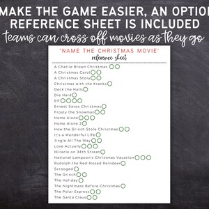 Name the Christmas Movie Game Printable Christmas Game - Etsy