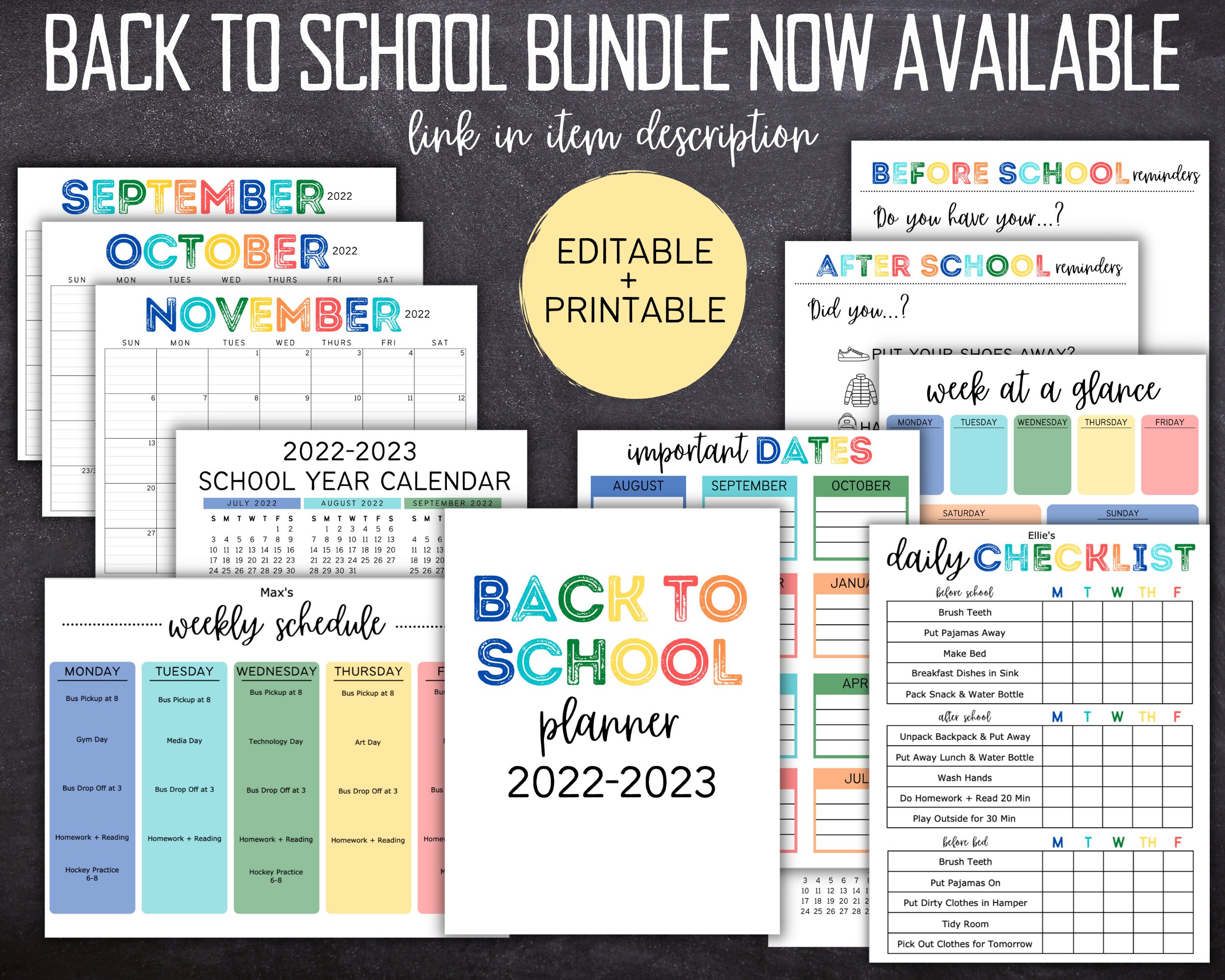 Printable Editable Daily Schedule Homeschool Daily Routine - Etsy