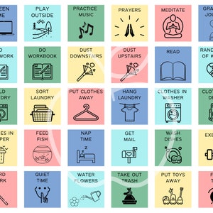 Kids Daily Responsibility Chart | Printable Chore Cards and Routine ...