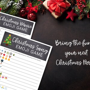 Christmas Emoji Game Bundle Christmas Songs and Christmas - Etsy