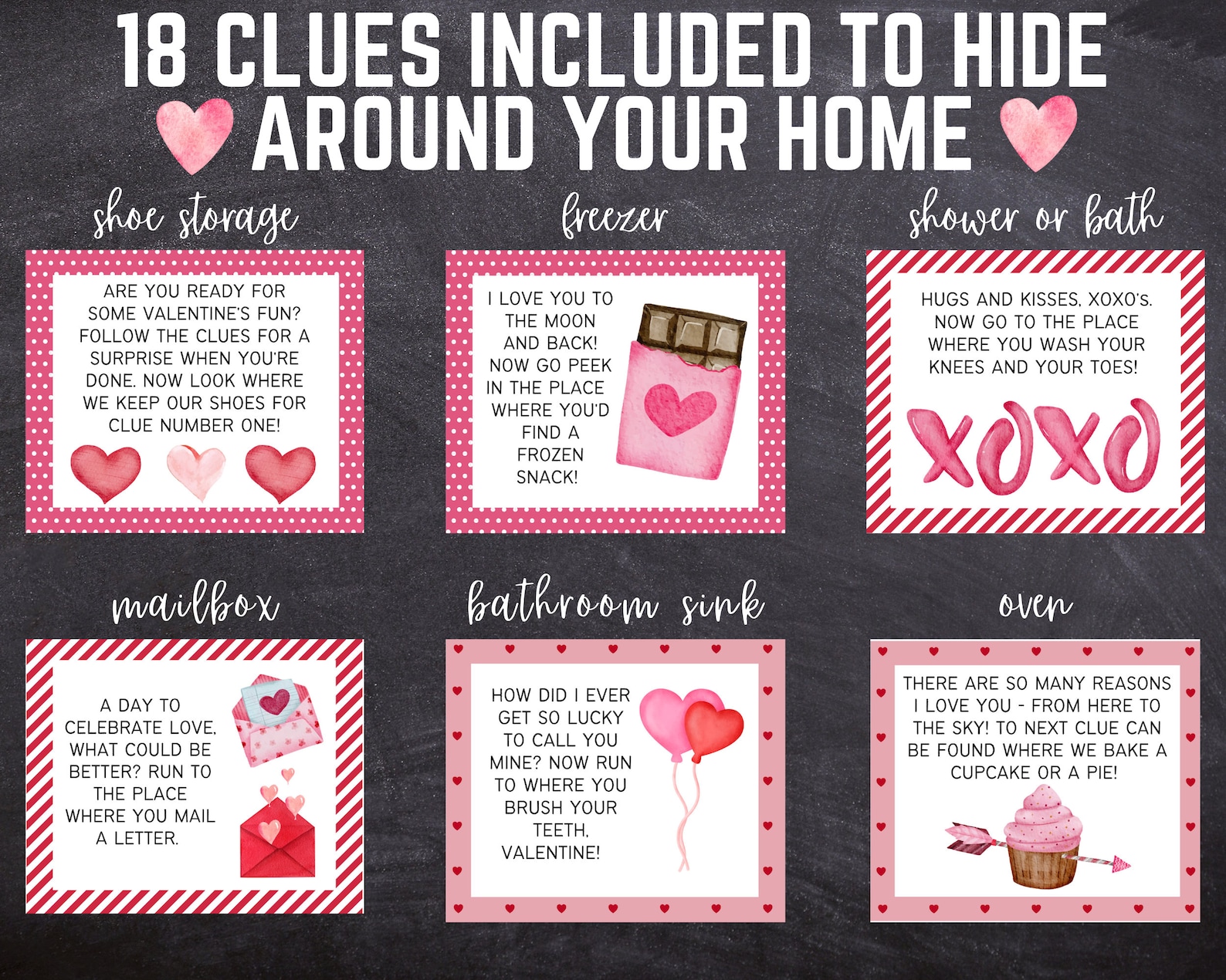 Valentine's Day Scavenger Hunt for Kids Valentines - Etsy