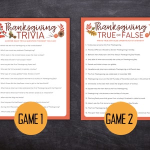 Thanksgiving Printable Games Thanksgiving Games Bundle - Etsy
