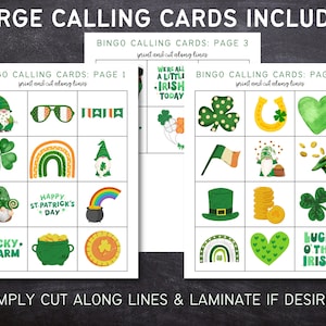 St Patrick's Day BINGO Game for Kids and Adults | St Patricks Printable ...