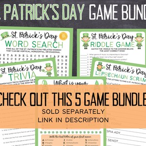 St Patricks Day Word Scramble | Leprechaun Scramble Game | St Patricks ...