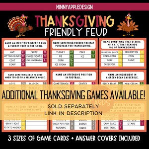 Thanksgiving Printable Games | Thanksgiving Games Bundle | Thanksgiving ...