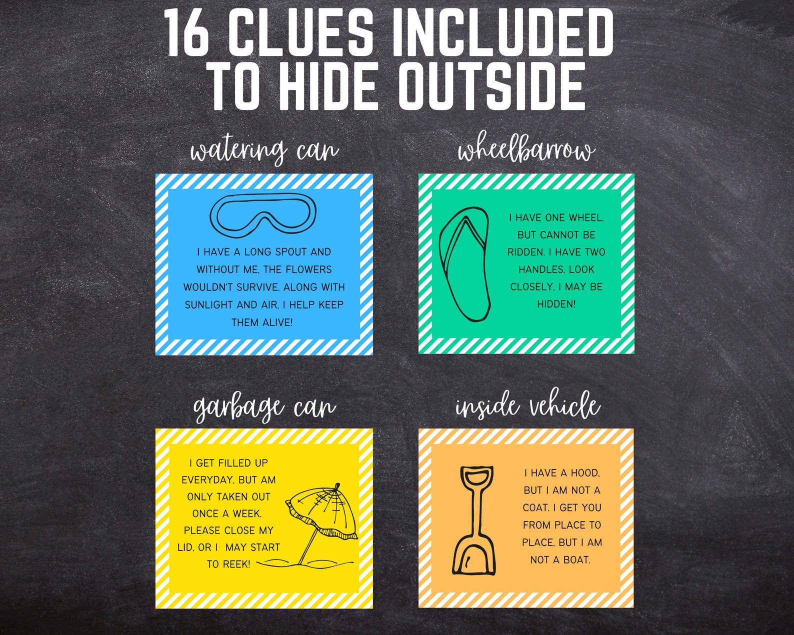 Summer Scavenger Hunt for Kids Teen and Tween Outdoor Hunt - Etsy