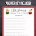 Christmas Song Trivia Game Finish the Lyrics Christmas Printable Game ...