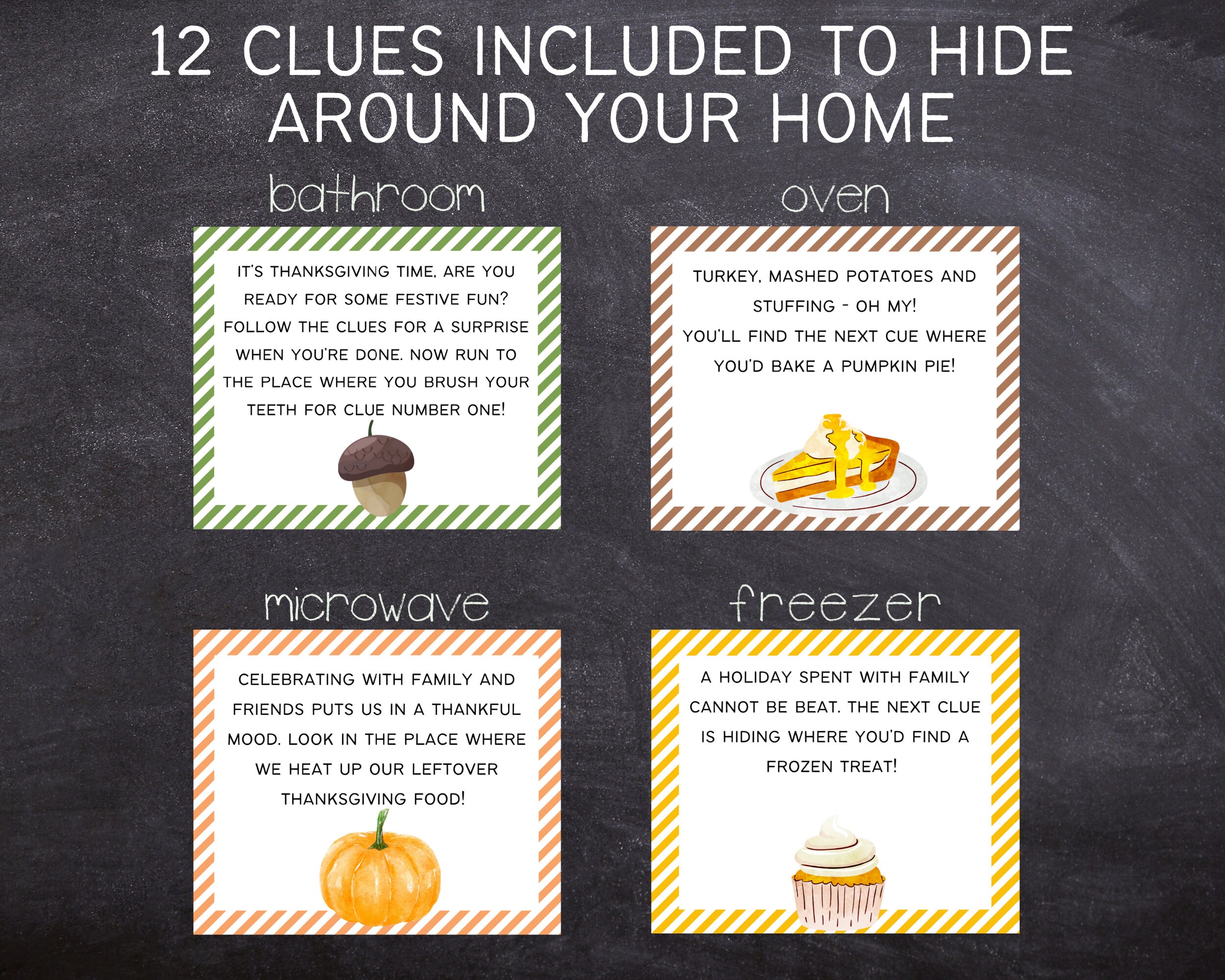 Thanksgiving Scavenger Hunt for Kids Instant Download PDF - Etsy