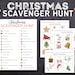 Christmas Picture Scavenger Hunt for Kids | Christmas Party Game ...