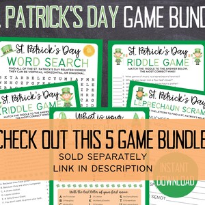 St Patrick's Day BINGO Game for Kids and Adults | St Patricks Printable ...