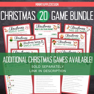 Christmas Taboo Game | Printable Christmas Game | Christmas Party Game ...