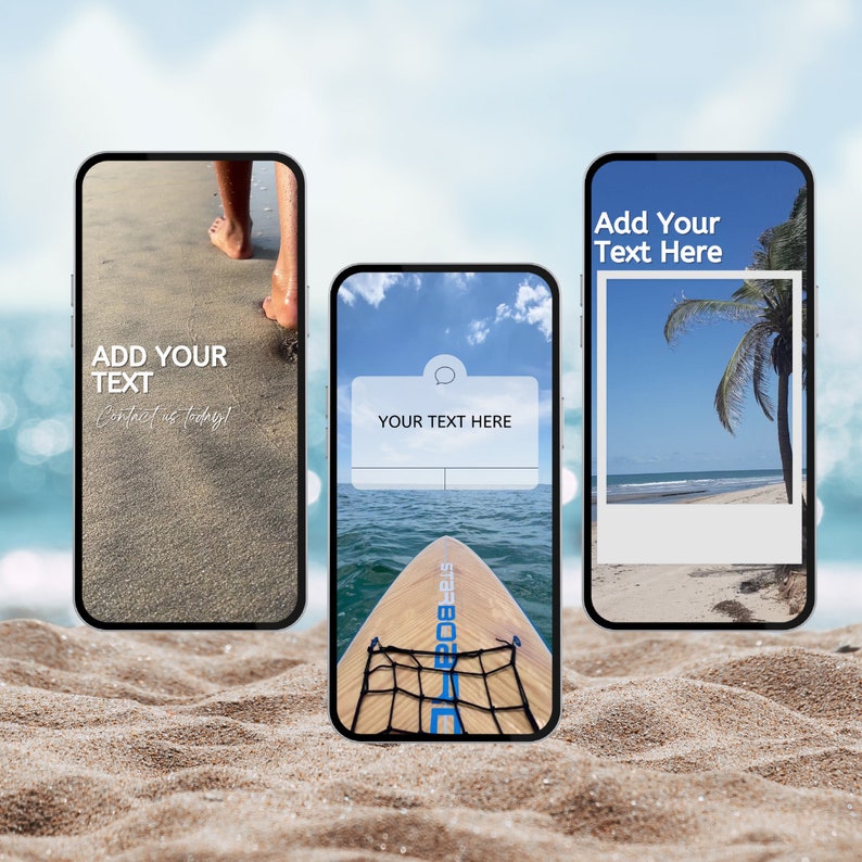 Beach Aesthetic Reel Templates, Faceless Templates, Social Media, Done ...