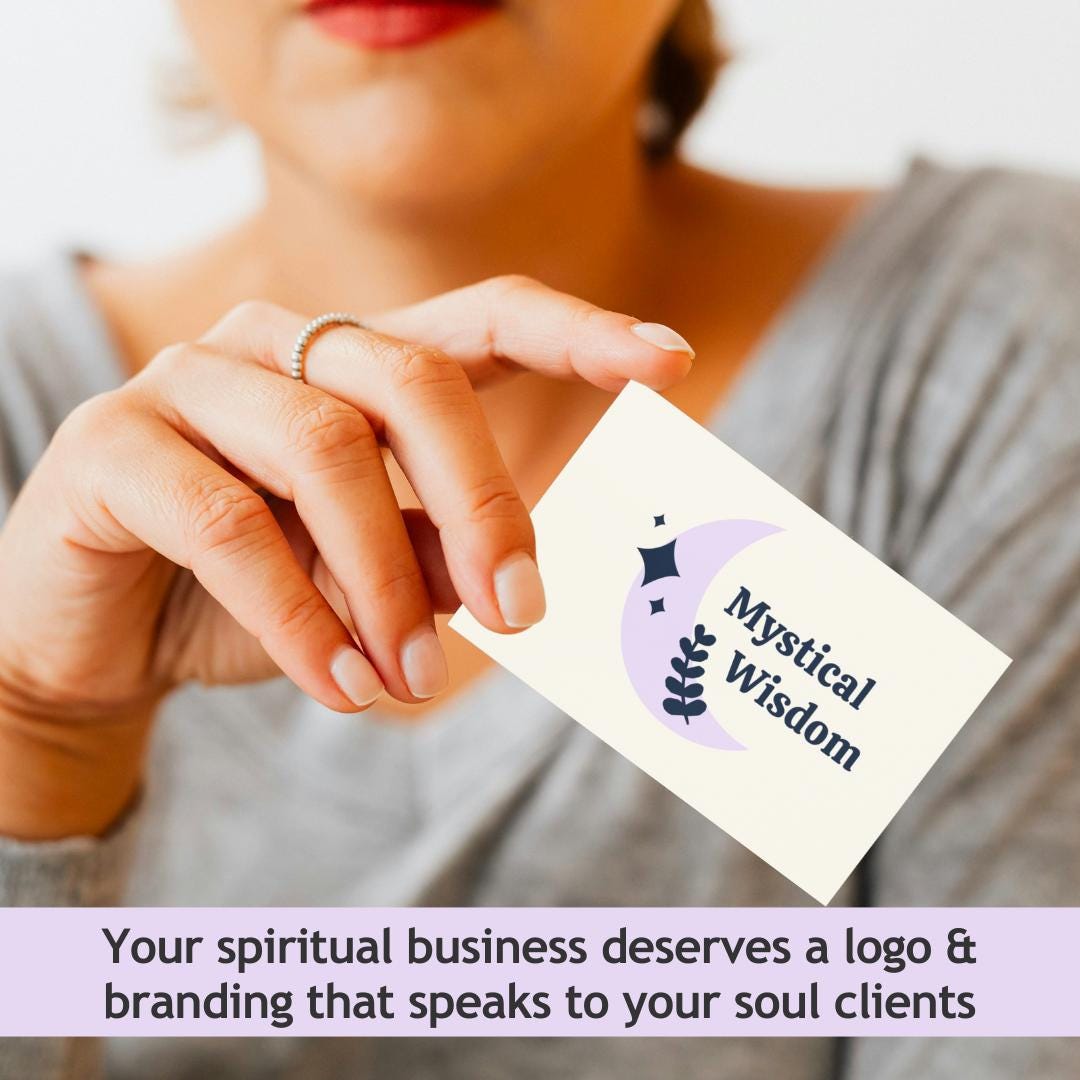 Aesthetic Spiritual Coach Branding Kit Mystical Premade Logo Canva ...