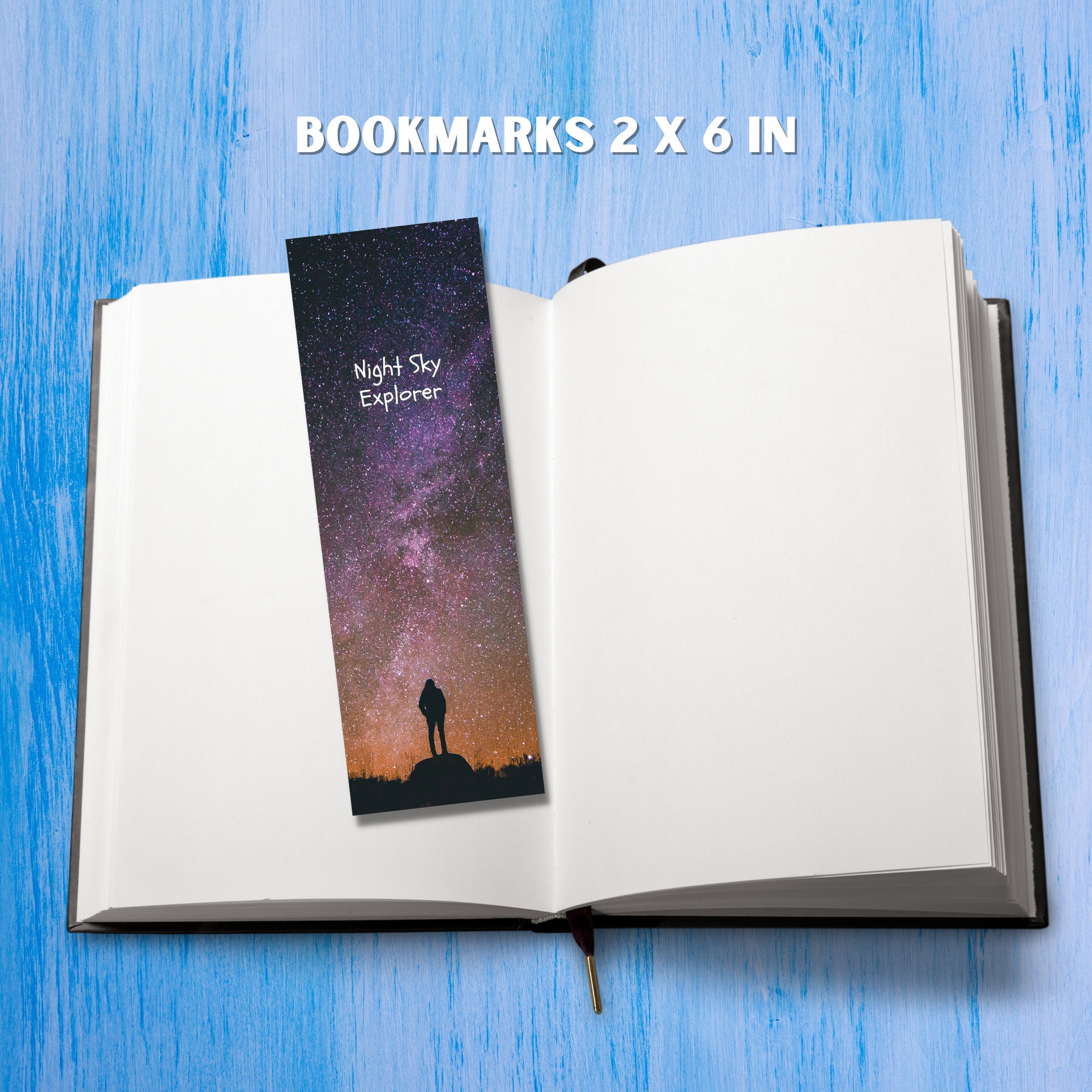 Night Sky Bookmarks Printable Bookmarks Galaxy Bookmarks - Etsy