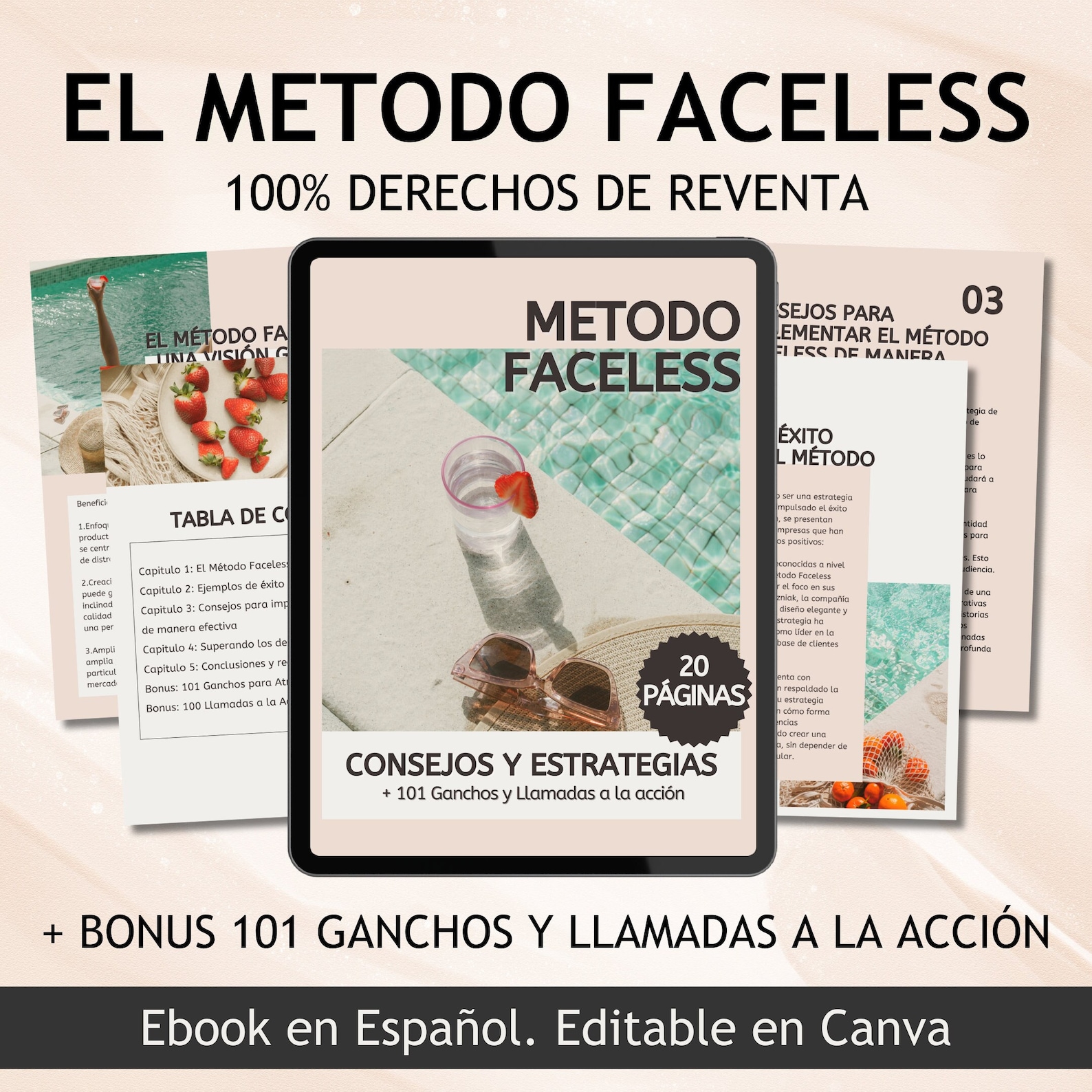 Faceless Marketing Guide in Spanish, Faceless Method, Digital Marketing ...