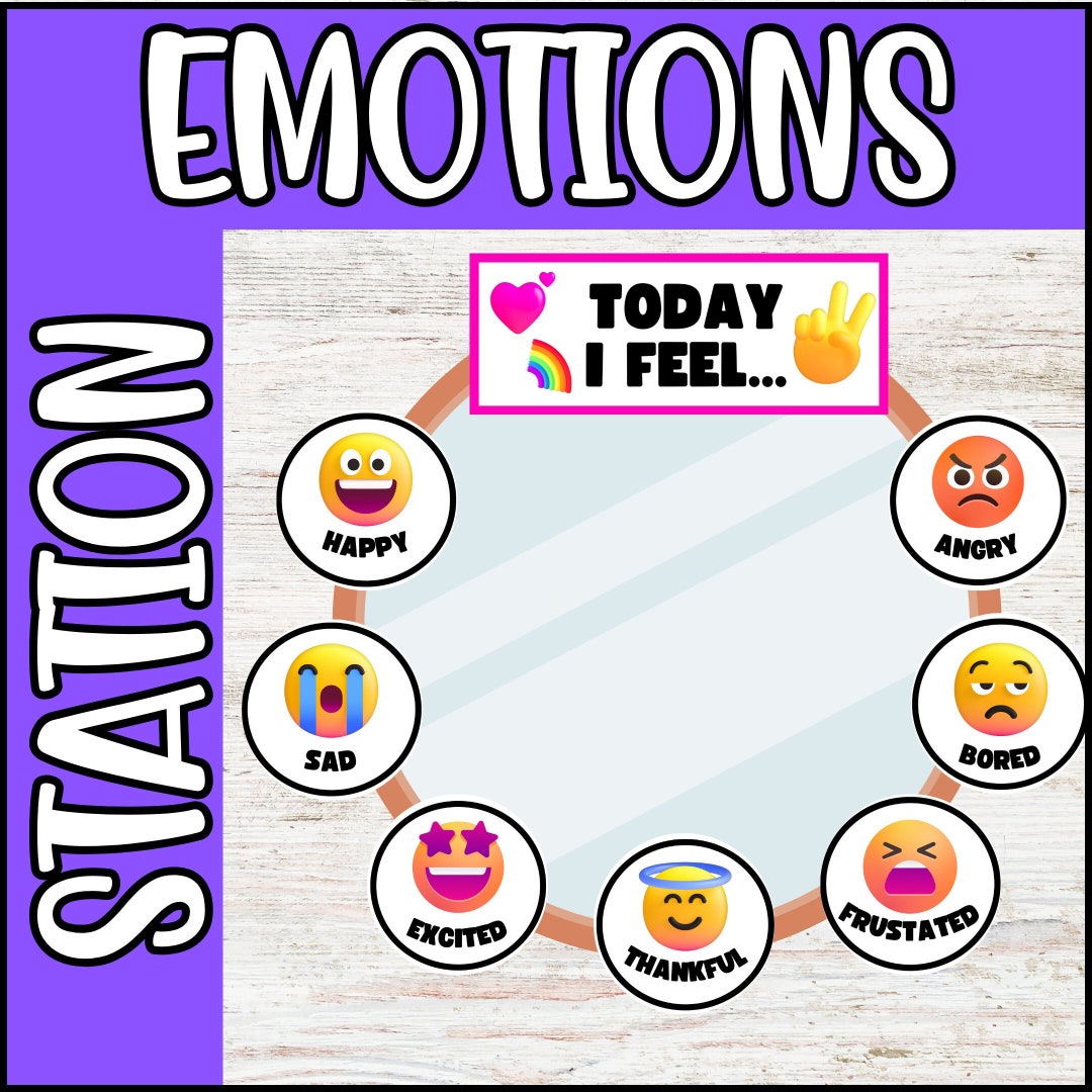 Emotions Mirror Station Feelings Station for Kids Social - Etsy