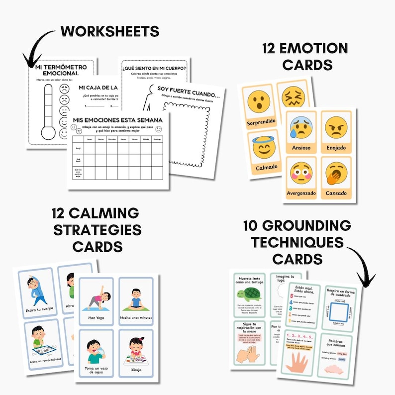 Spanish Calm Down Corner Kit, Mindfulness, Emotions & Coping Strategies ...