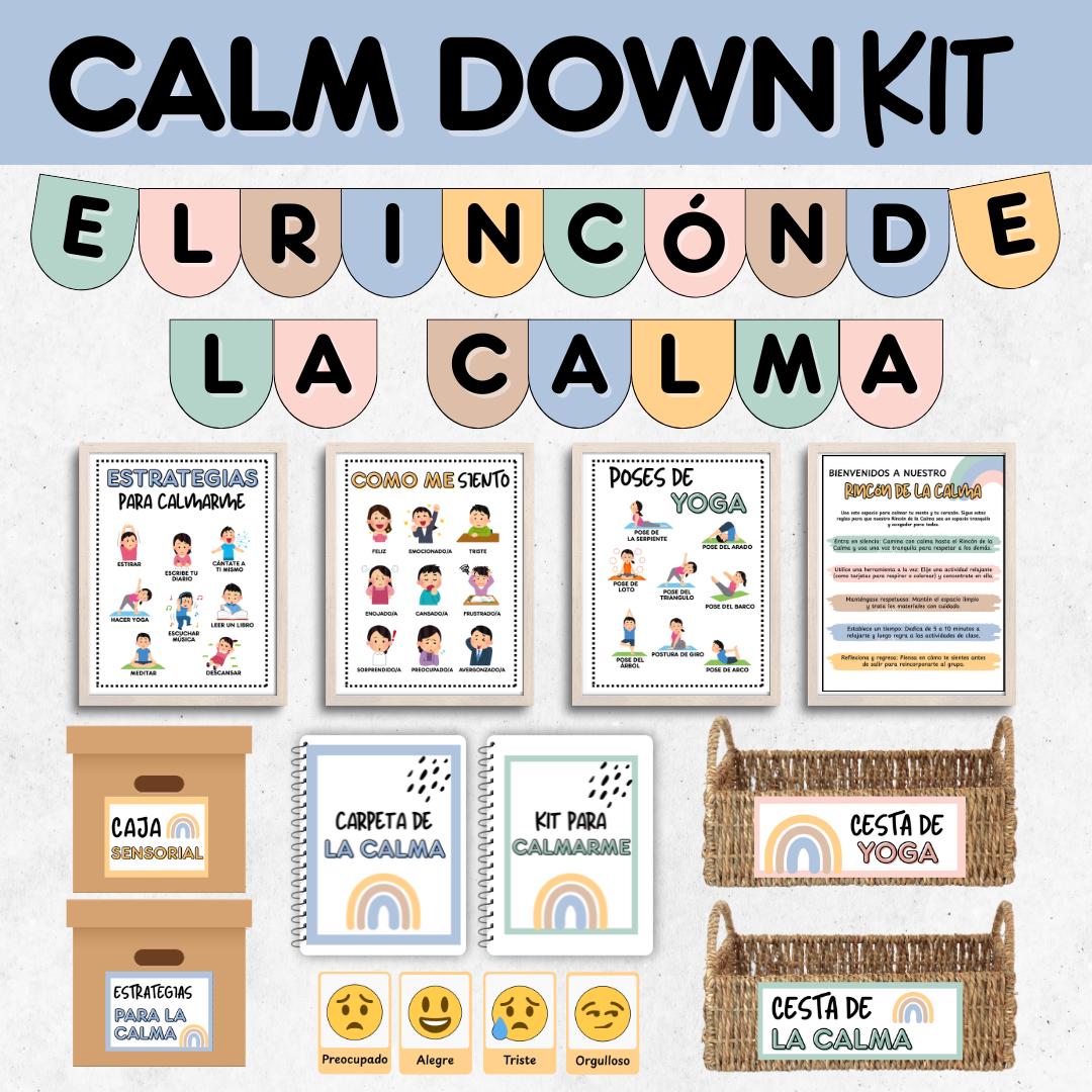 Spanish Calm Down Corner Kit, Mindfulness, Emotions & Coping Strategies ...