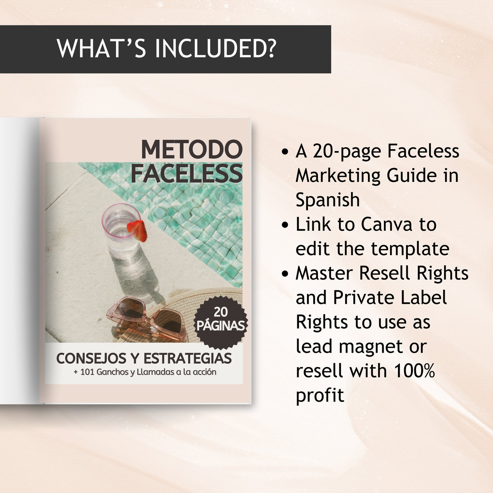 Faceless Marketing Guide in Spanish, Faceless Method, Digital Marketing ...