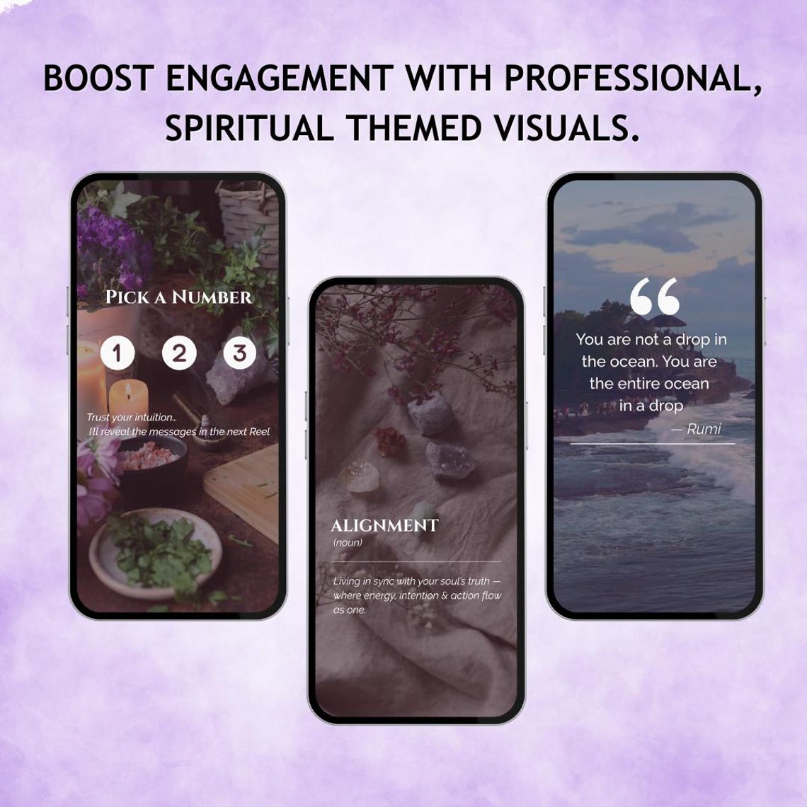 Spiritual Reel Templates for Coaches Editable in Canva Videos for ...