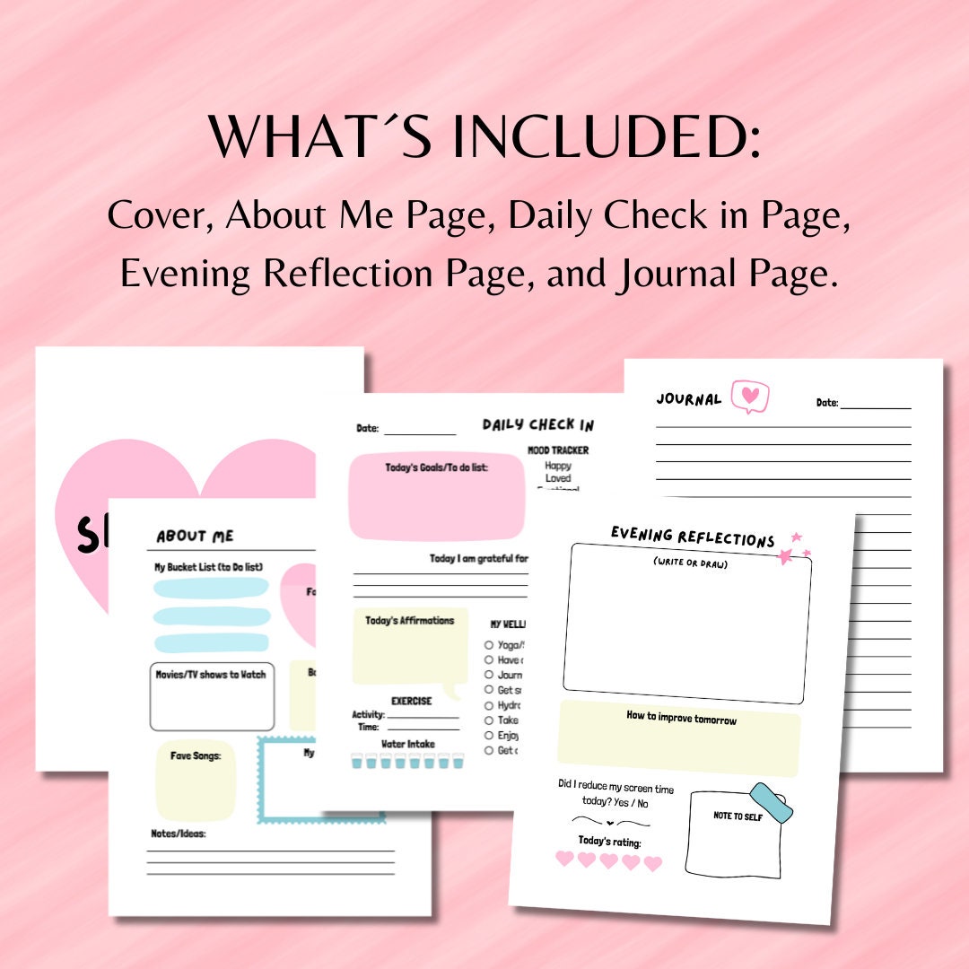 Self Care Journal, PLR Resell, Printable, Canva Editable Template ...