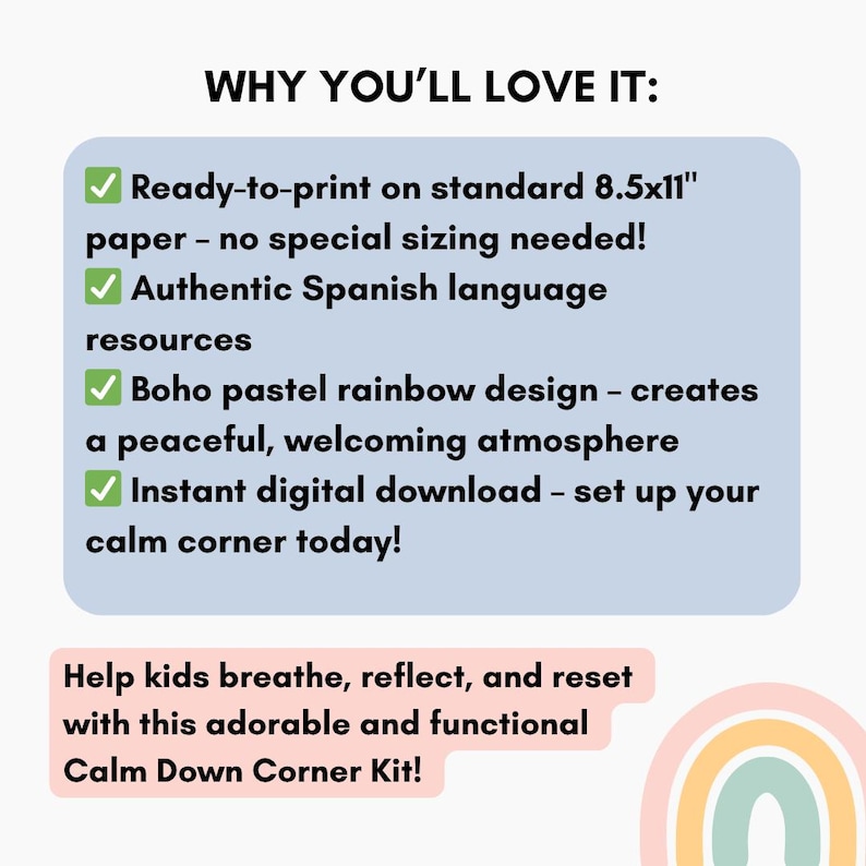 Spanish Calm Down Corner Kit, Mindfulness, Emotions & Coping Strategies ...