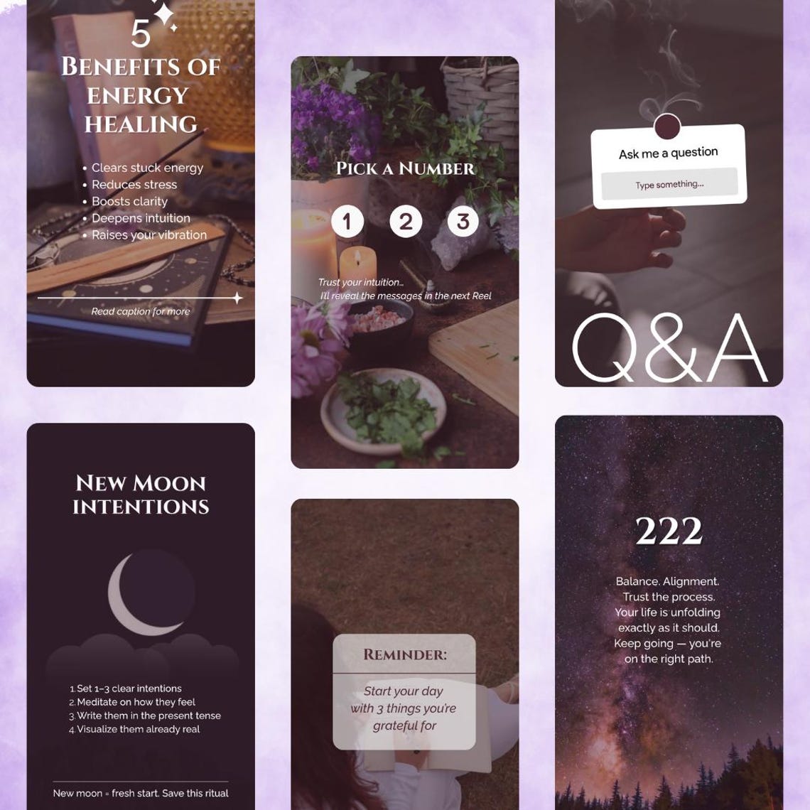 Spiritual Reel Templates for Coaches Editable in Canva Videos for ...
