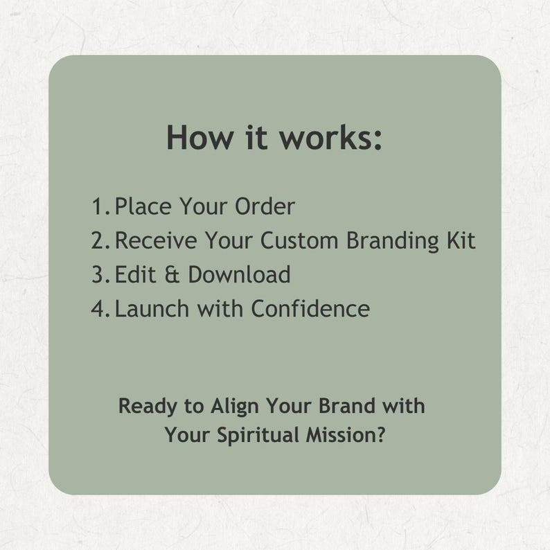 Holistic Branding Kit Aesthetic Premade Canva Editable Logo Template ...