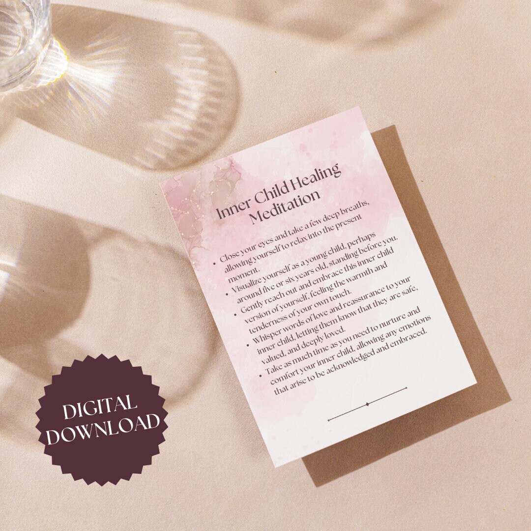 Guided Meditation Scripts for Self-love, Mindfulness Cards, Wellness ...