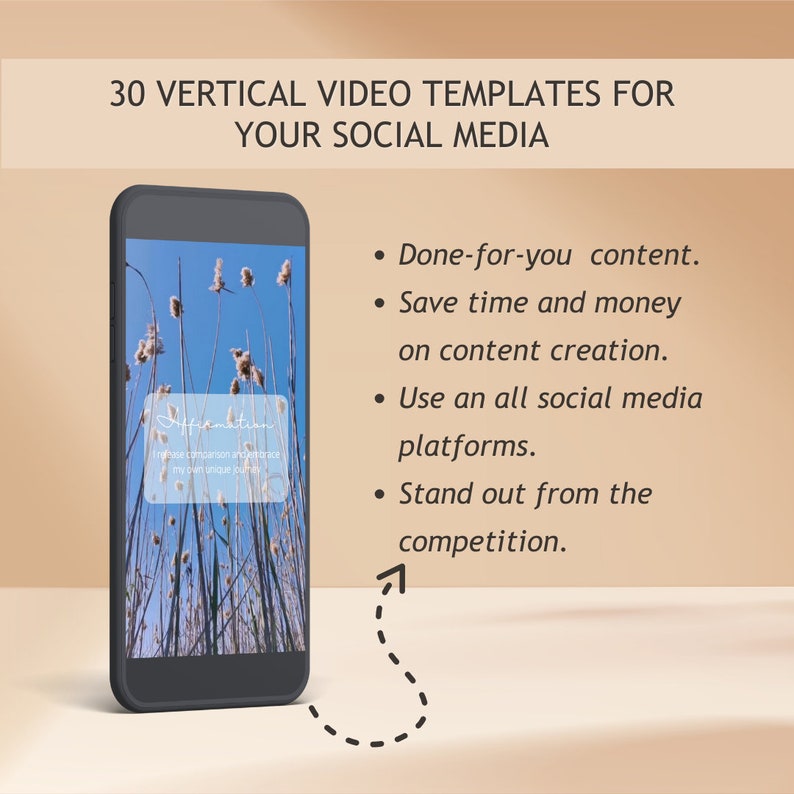 Affirmations Reel Templates, Life Coach, Aesthetic Reel Templates ...