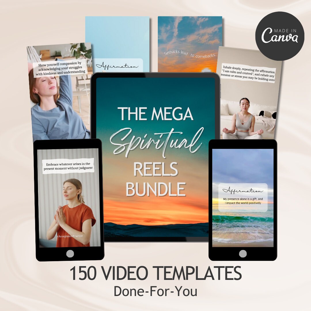 Spiritual Reel Templates, Canva Template, Coaching Templates ...