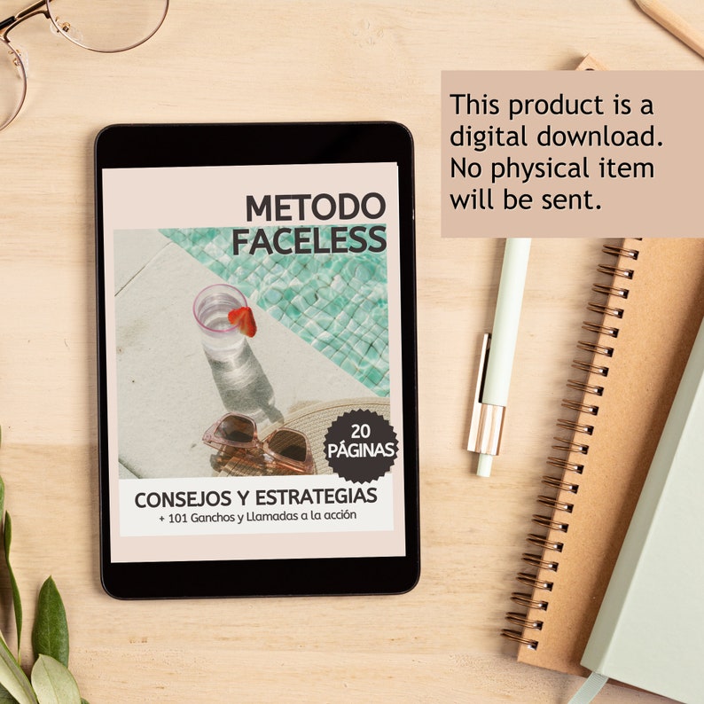 Faceless Marketing Guide in Spanish, Faceless Method, Digital Marketing, Resale Rights, PLR ...