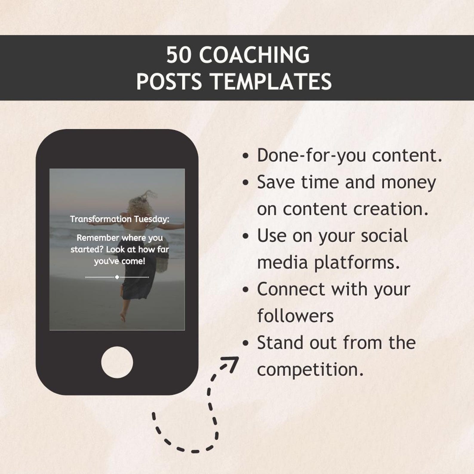 Coaching Instagram Posts Templates, Life Coach, Editable in Canva, Done ...