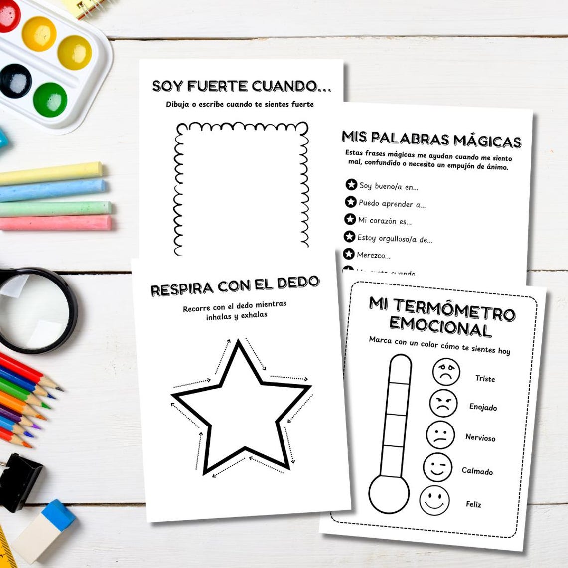 Spanish Calm Down Corner Kit, Mindfulness, Emotions & Coping Strategies ...